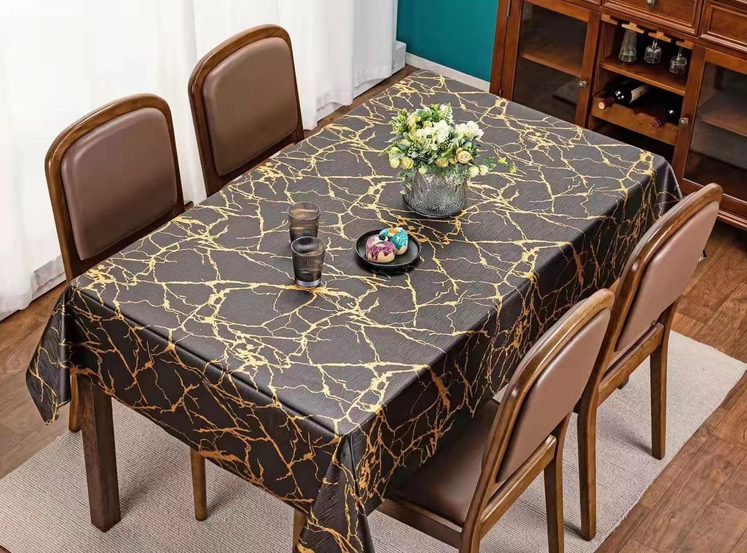 Plastic Table Cover - 12 Pcs/Ctn - American Golden Season